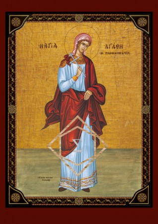 ΑΓΙΑ ΑΓΑΘΗ Η ΠΑΡΘΕΝΟΜΑΡΤΥΣ :: ΔΗΜΗΤΡΗΣ ΣΟΥΛΑ - ΕΙΚΟΝΕΣ ΑΓΙΩΝ